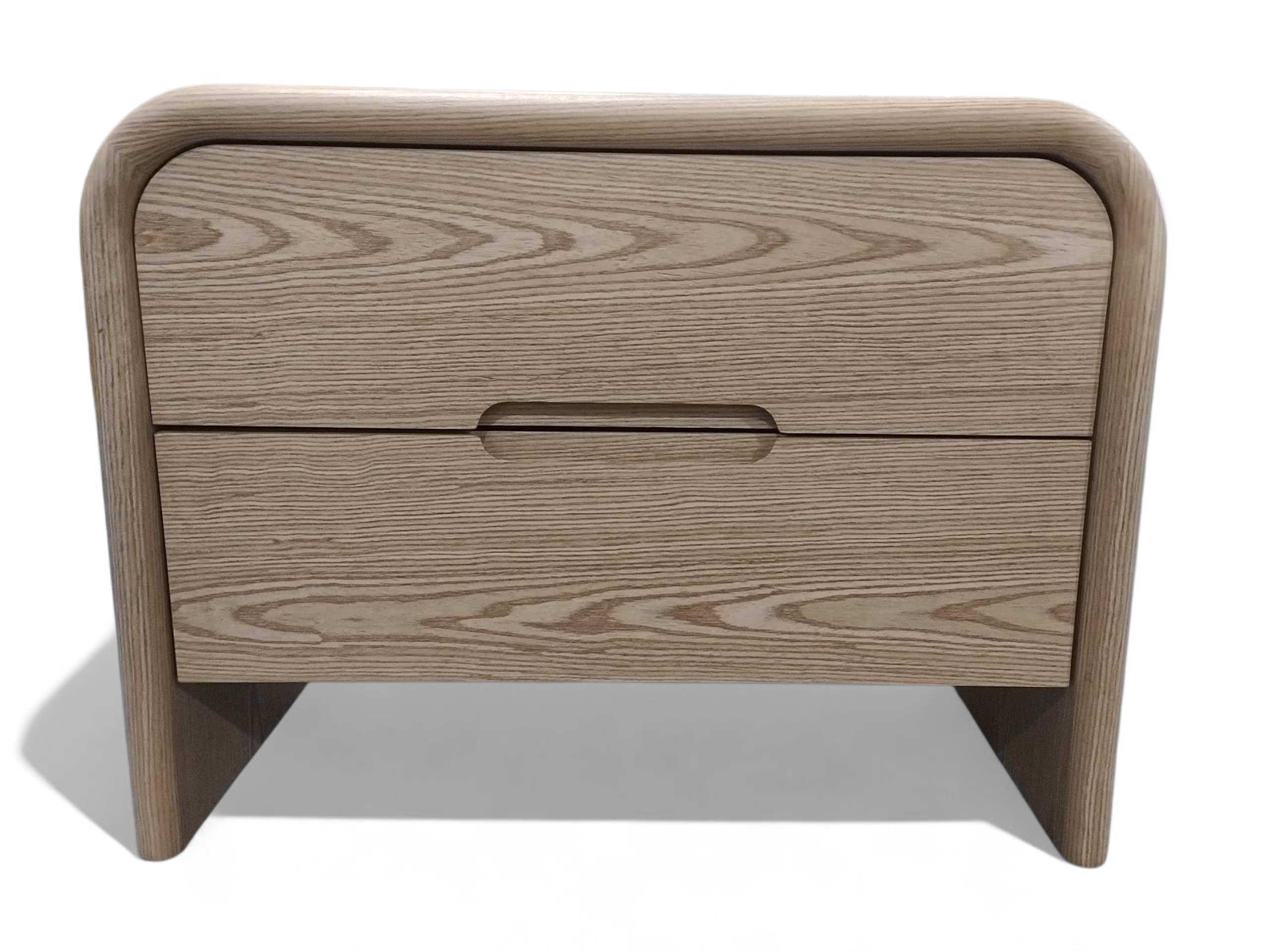Evelyn Curved Bedside Table – Olive homeliving